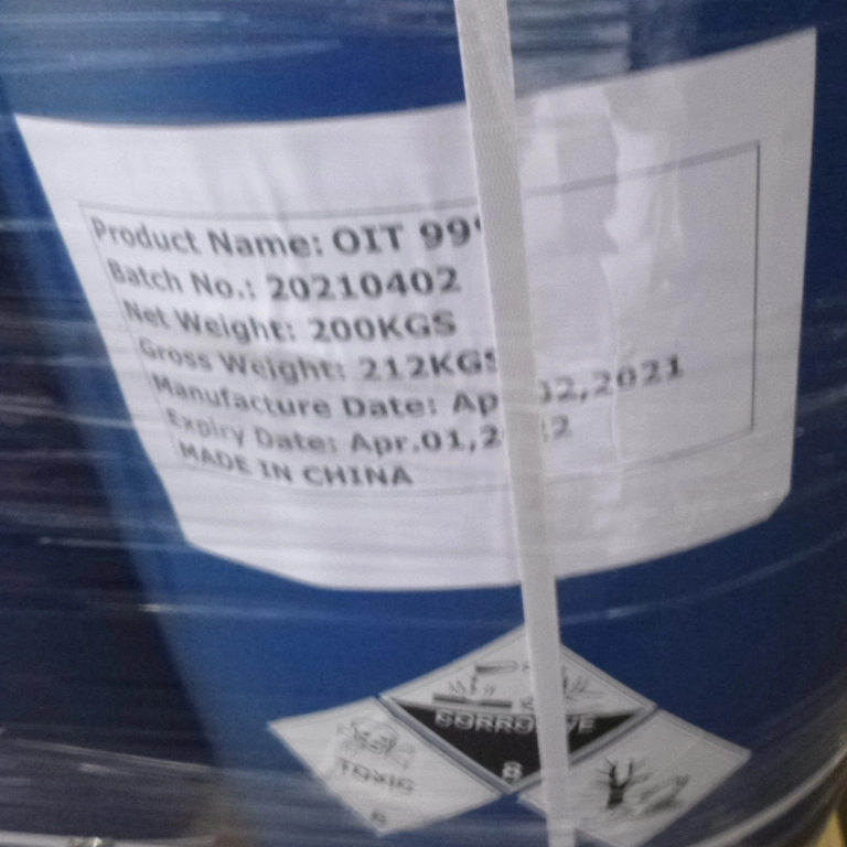 Fungicide 2-N-Octyl-4-Isothiazolin-3-One Used for Coatings OIT 98% CAS ...
